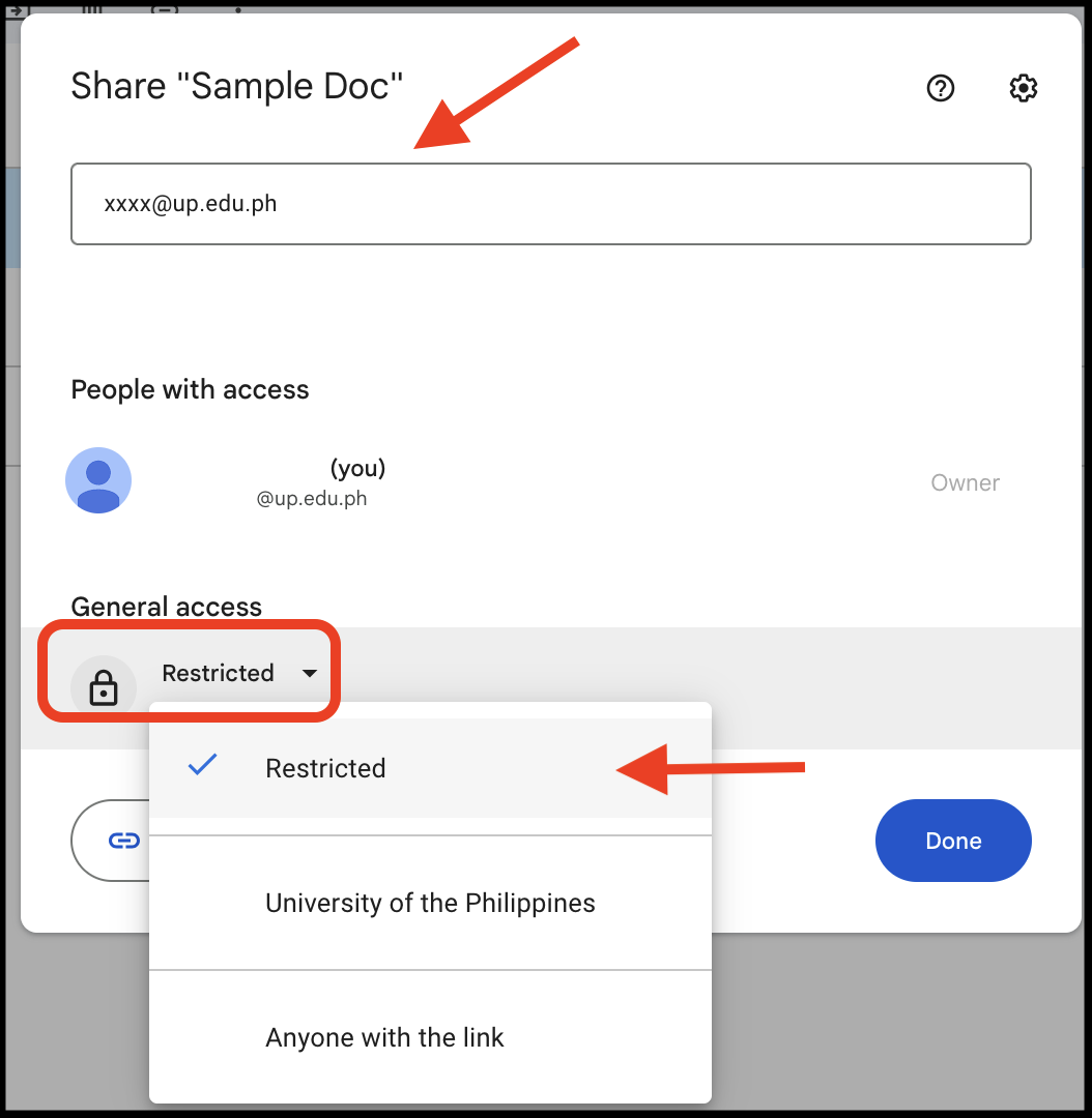 How to Share Files in Google Drive | University of the Philippines ...